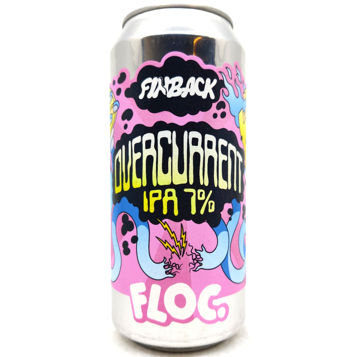 Floc Brewing x Finback Overcurrent IPA 7% (440ml can) – Hop Burns & Black