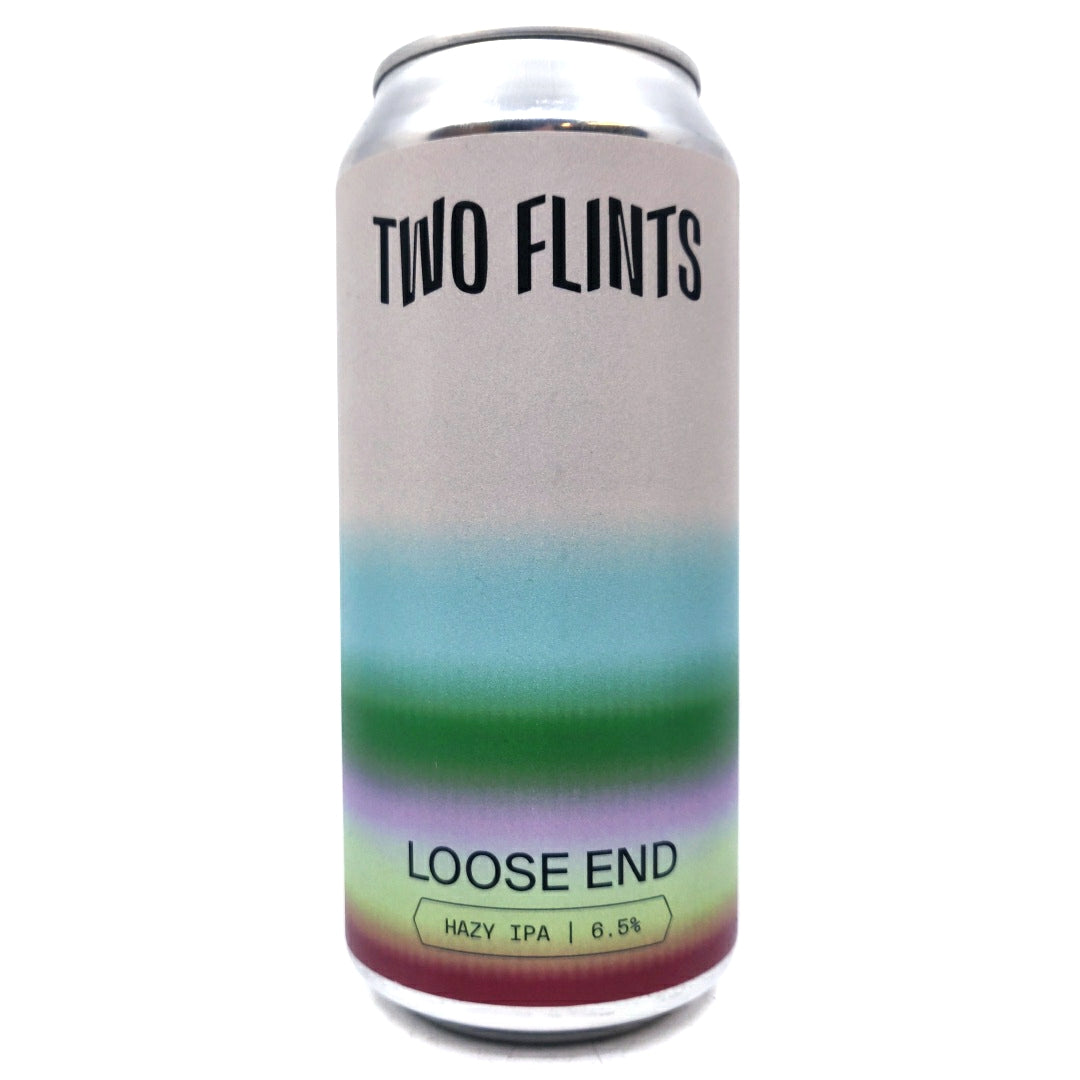 Two Flints Loose End Hazy IPA 6.5% (440ml can) – Hop Burns & Black
