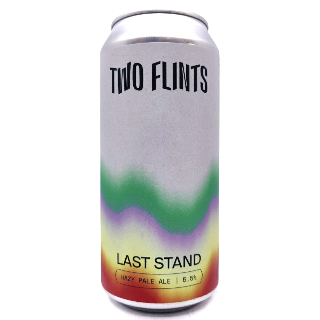 Two Flints Last Stand Hazy Pale Ale 5.5% (440ml can) – Hop Burns & Black