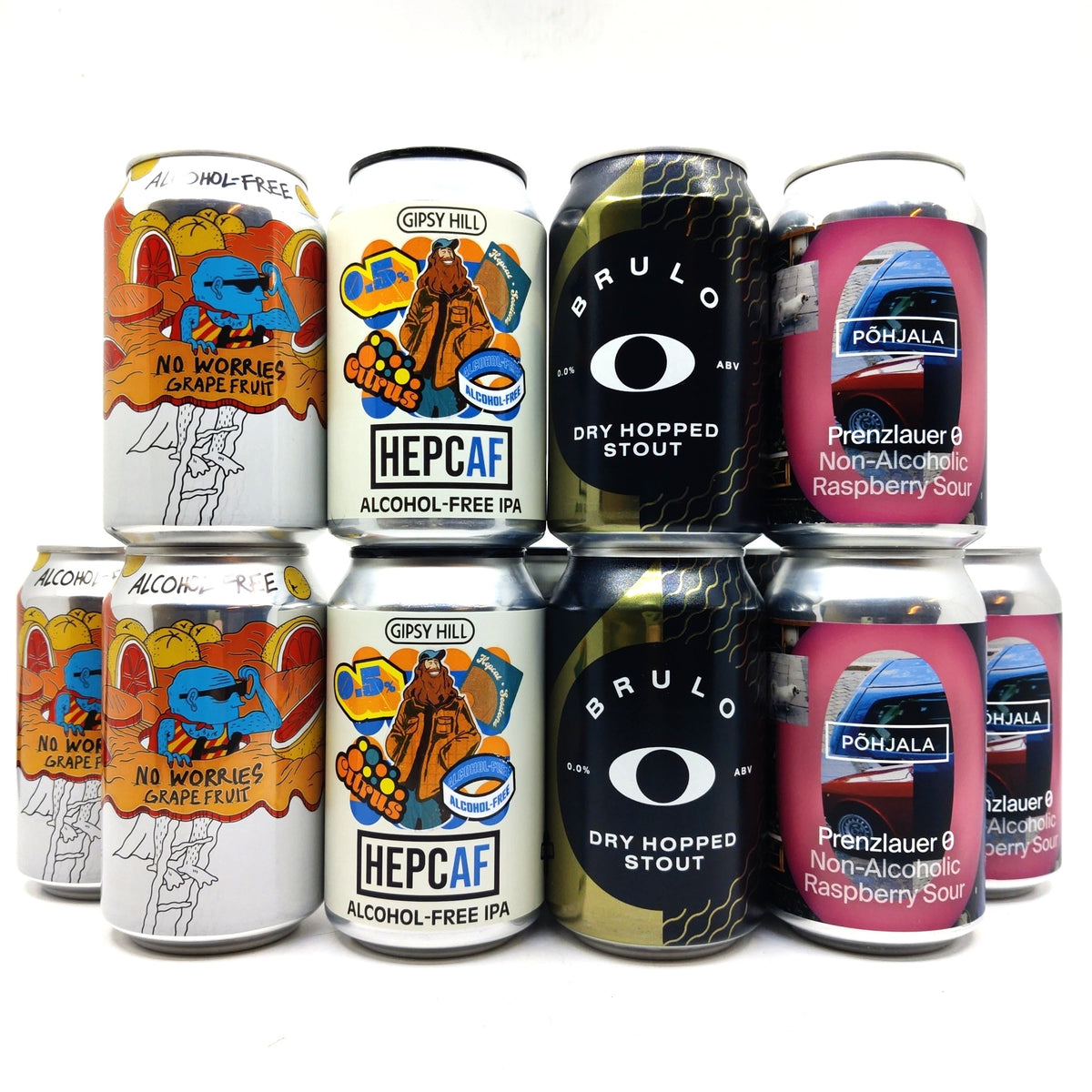 HB&B Alcohol-Free Beer Mixed CASE (12 x 330ml cans) – Hop Burns & Black