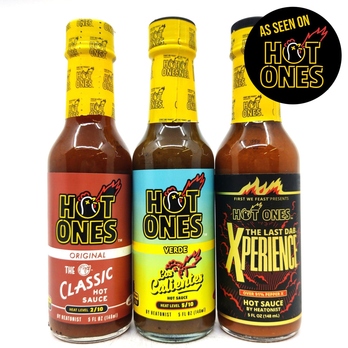 Hot Ones Season 25 Hot Sauce Trio (3 sauces) – Hop Burns & Black