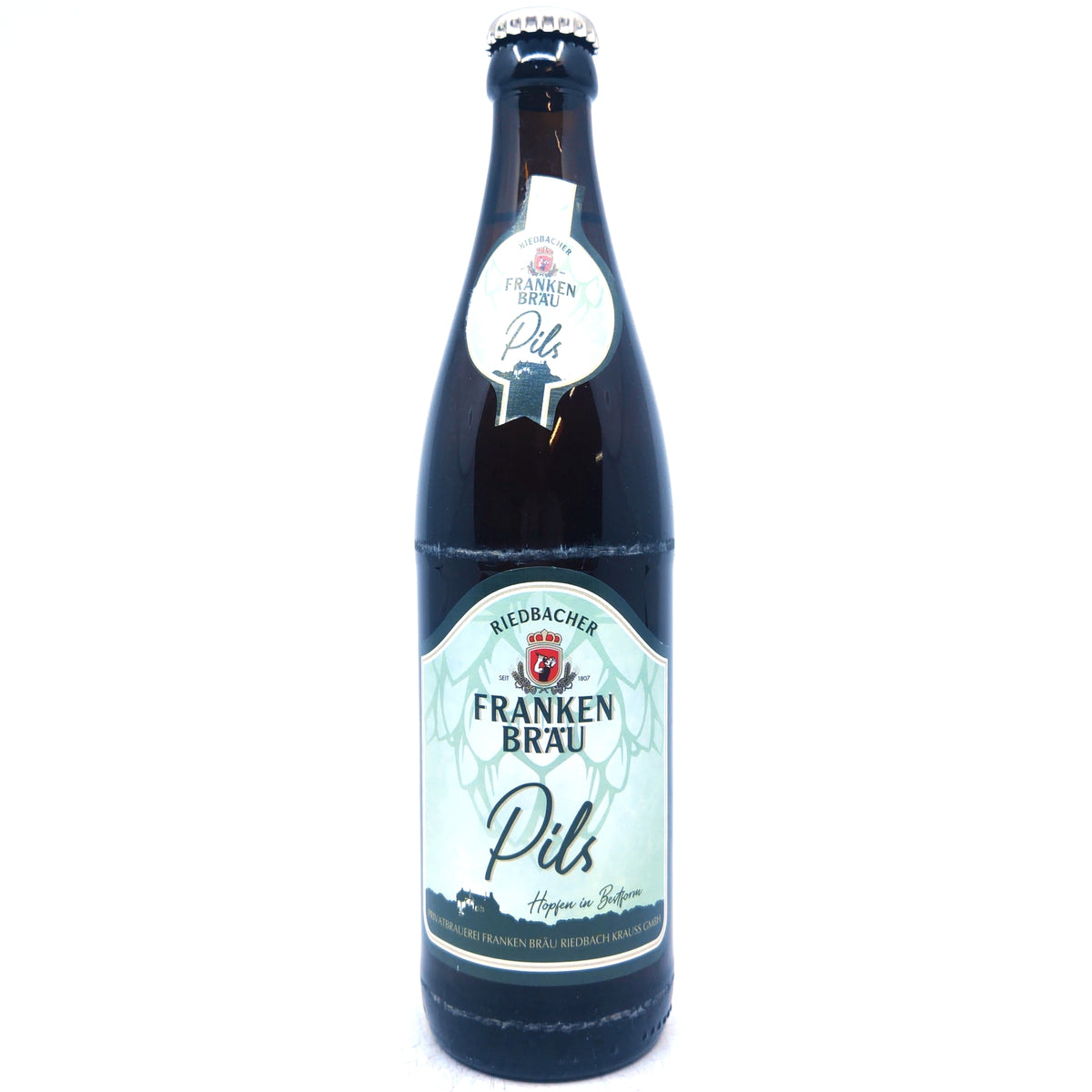 Riedbacher Franken Brau Pils 4.9% (500ml) – Hop Burns & Black
