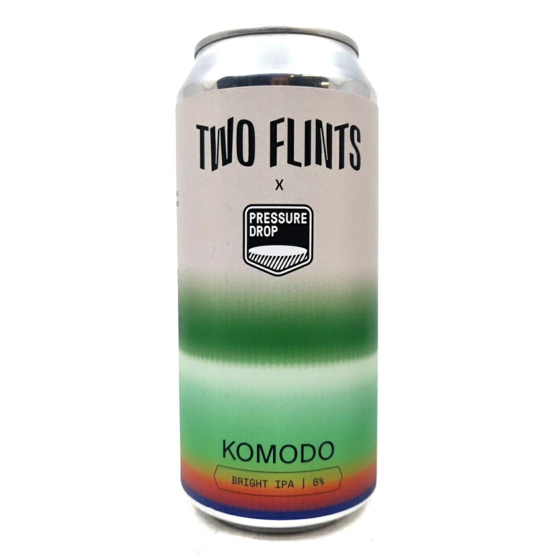Two Flints x Pressure Drop Komodo Bright IPA 6% (440ml can) – Hop Burns ...