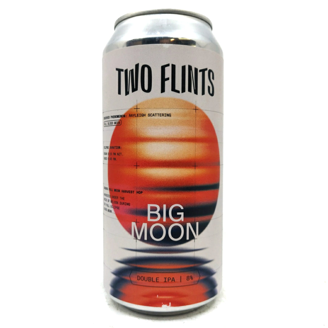 Two Flints Big Moon Double IPA 8% (440ml can) – Hop Burns & Black