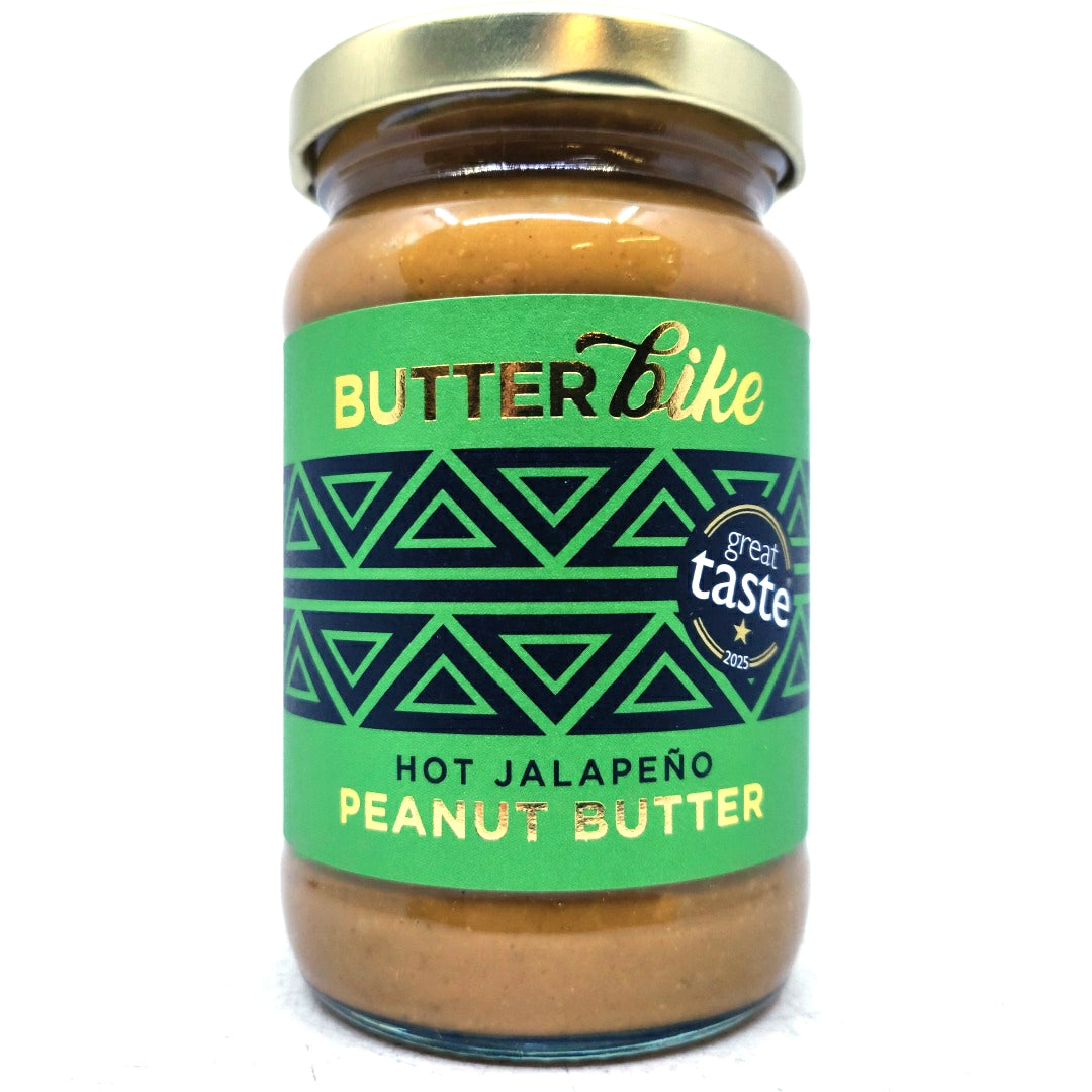 Butter Bike Hot Jalapeno Peanut Butter (285g) – Hop Burns & Black
