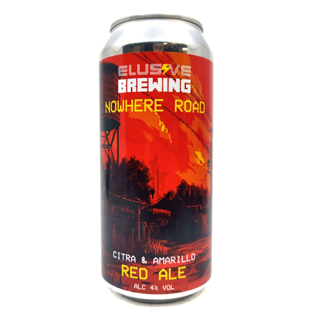 Elusive Brewing Nowhere Road American Red Ale 4% (440ml can) – Hop ...