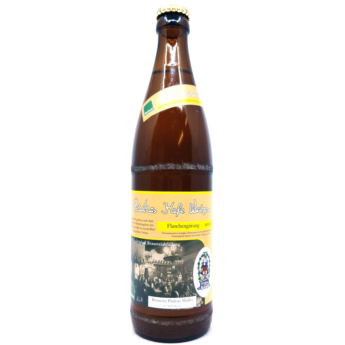Pinkus Muller Hefe Weizen 5% (500ml) – Hop Burns & Black