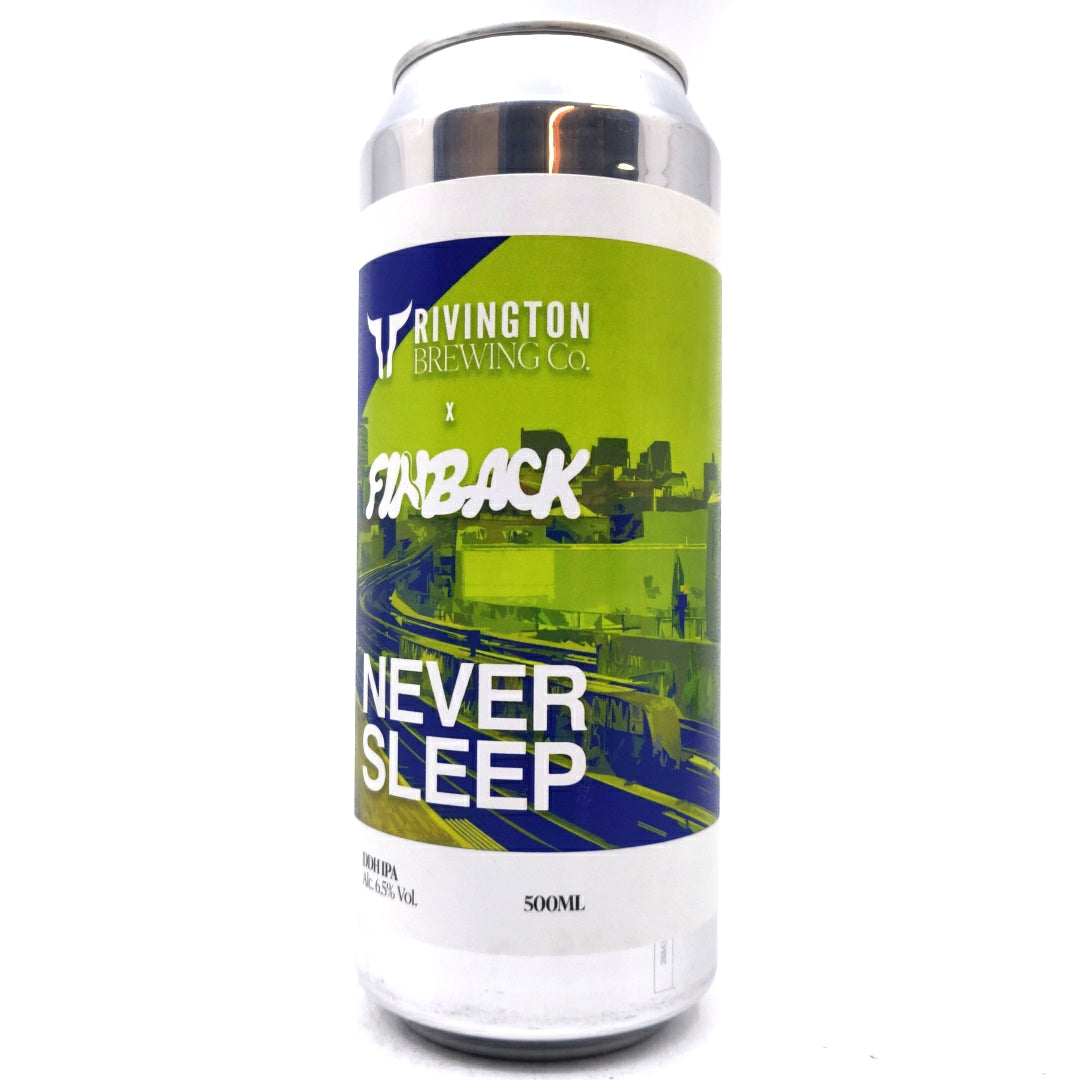 Rivington x Finback Never Sleep IPA 6.5% (500ml can) – Hop Burns & Black