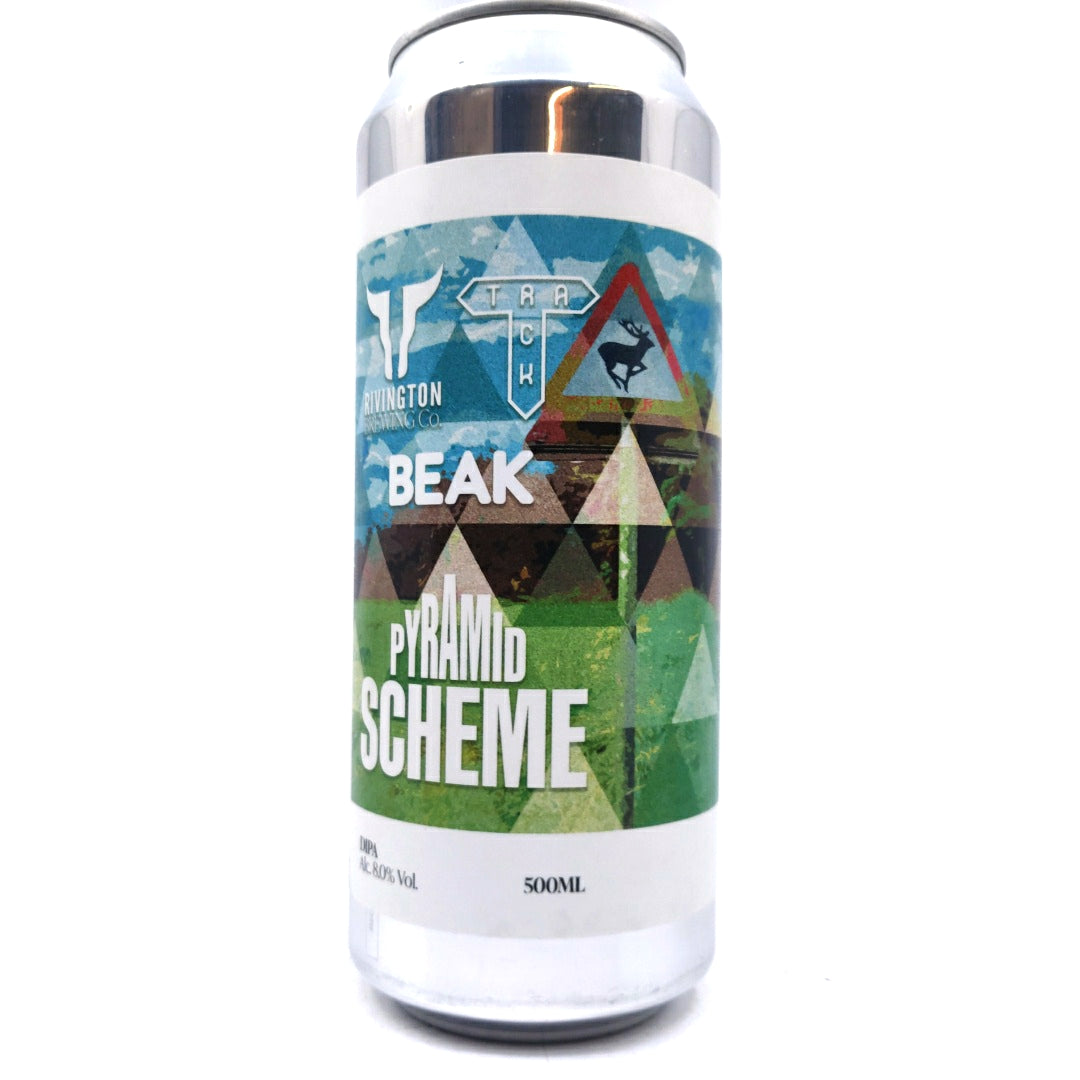 Rivington x Beak x Track Pyramid Scheme Double IPA 8% (500ml can) – Hop ...