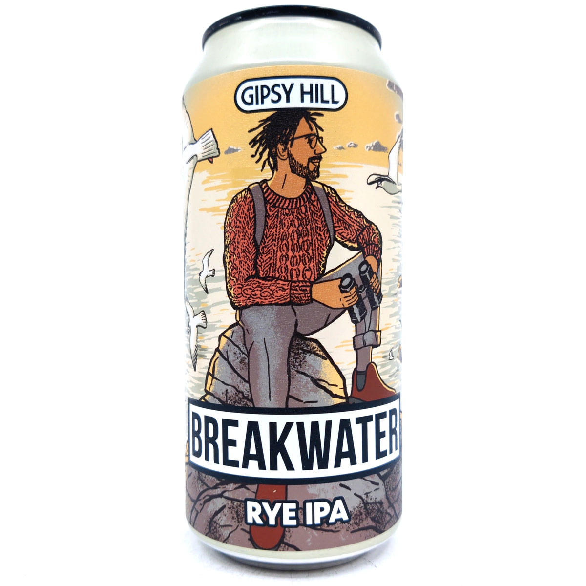Gipsy Hill Breakwater Red Rye IPA 5.7% (440ml can) – Hop Burns & Black
