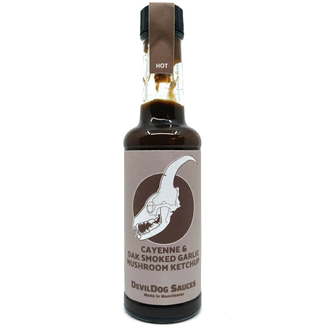 DevilDog Cayenne & Oak Smoked Garlic Mushroom Hot Ketchup (150ml) – Hop ...
