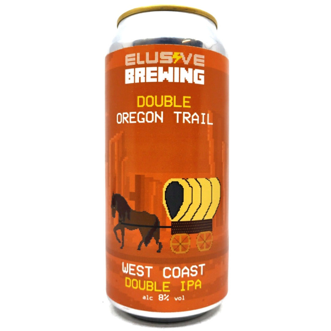 Elusive Brewing Double Oregon Trail West Coast Double IPA 8% (440ml ca ...