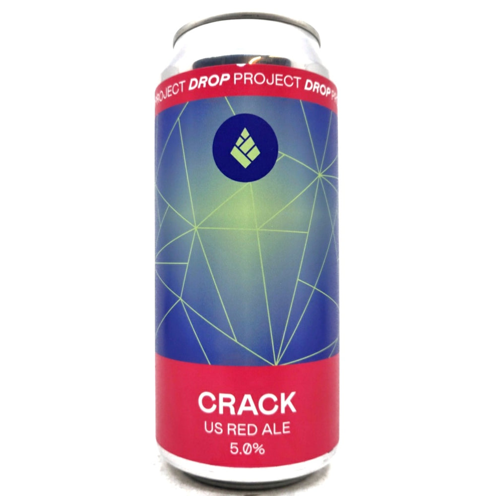 Drop Project Crack US Red Ale 5% (440ml can) – Hop Burns & Black