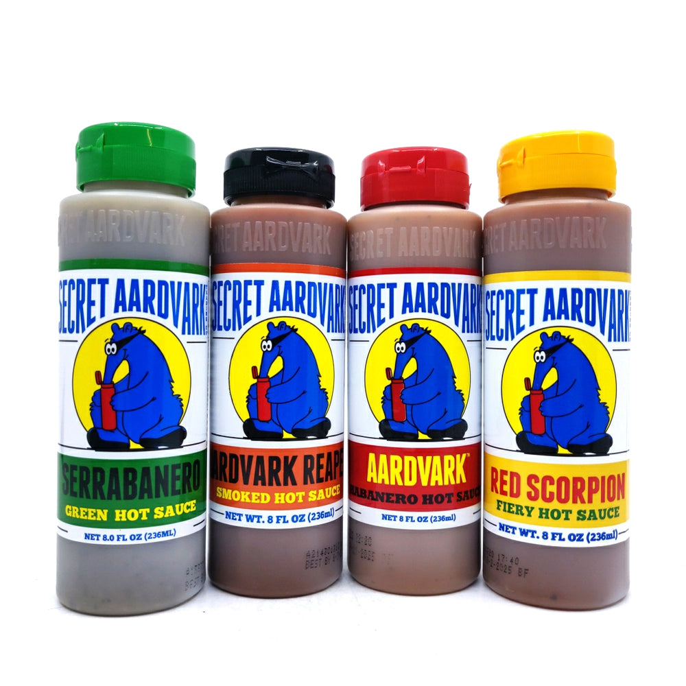 Secret Aardvark Hot Sauce Combo (4 x 236ml) – Hop Burns & Black