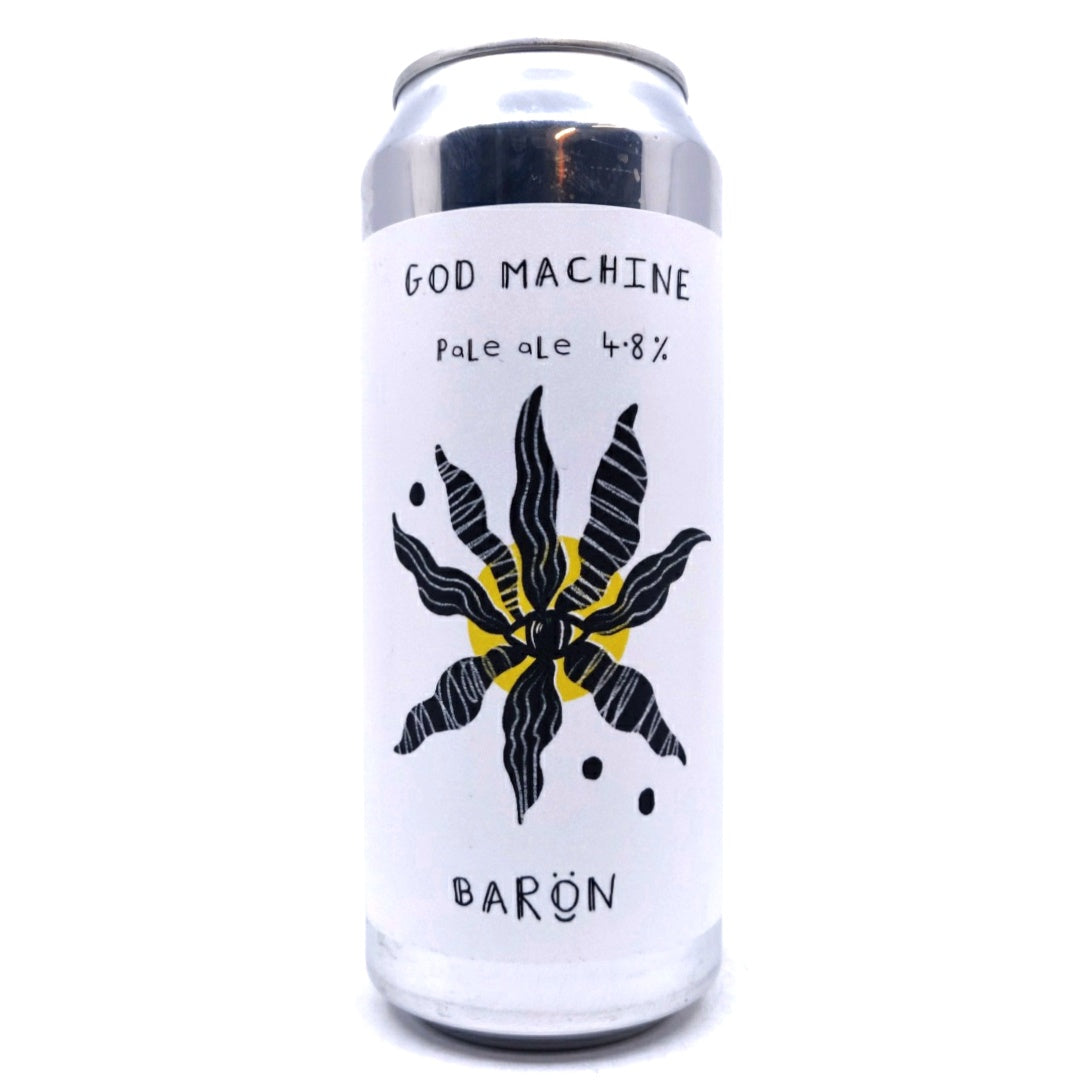 Baron Brewing God Machine Pale Ale 4.8% (500ml can) – Hop Burns & Black