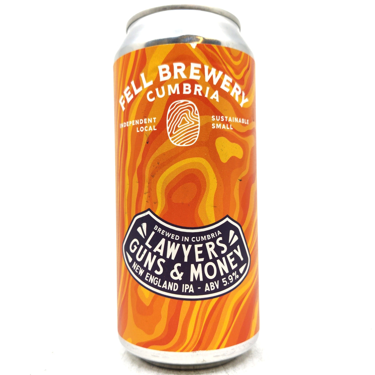 Fell Brewery Lawyers, Guns & Money New England IPA 5.9% (440ml can ...