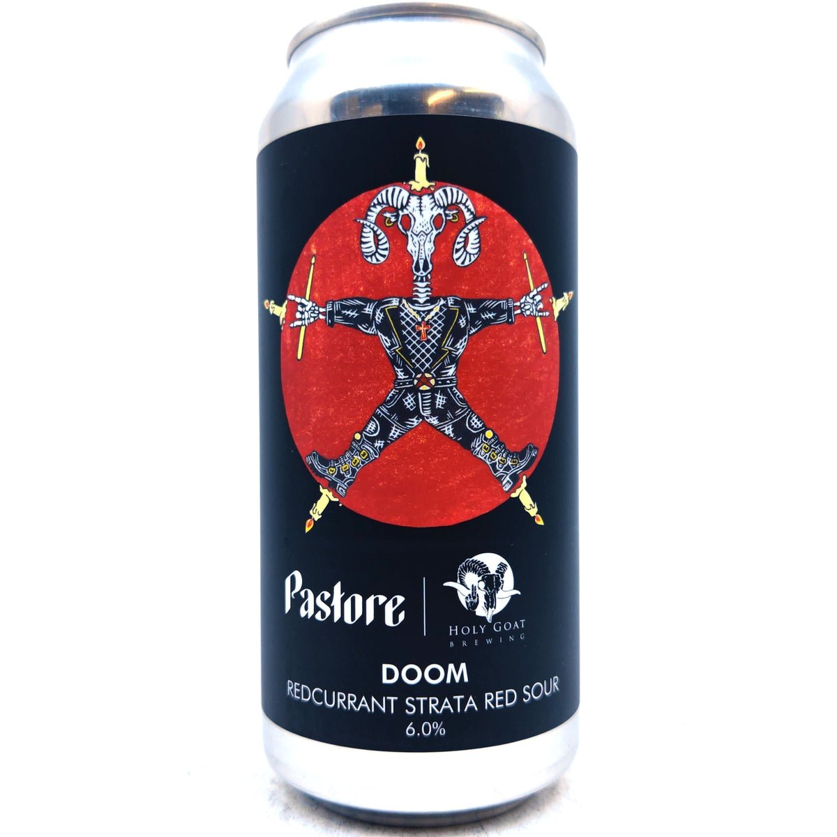 Pastore x Holy Goat Doom Redcurrant Sour 6% (440ml can) – Hop Burns & Black