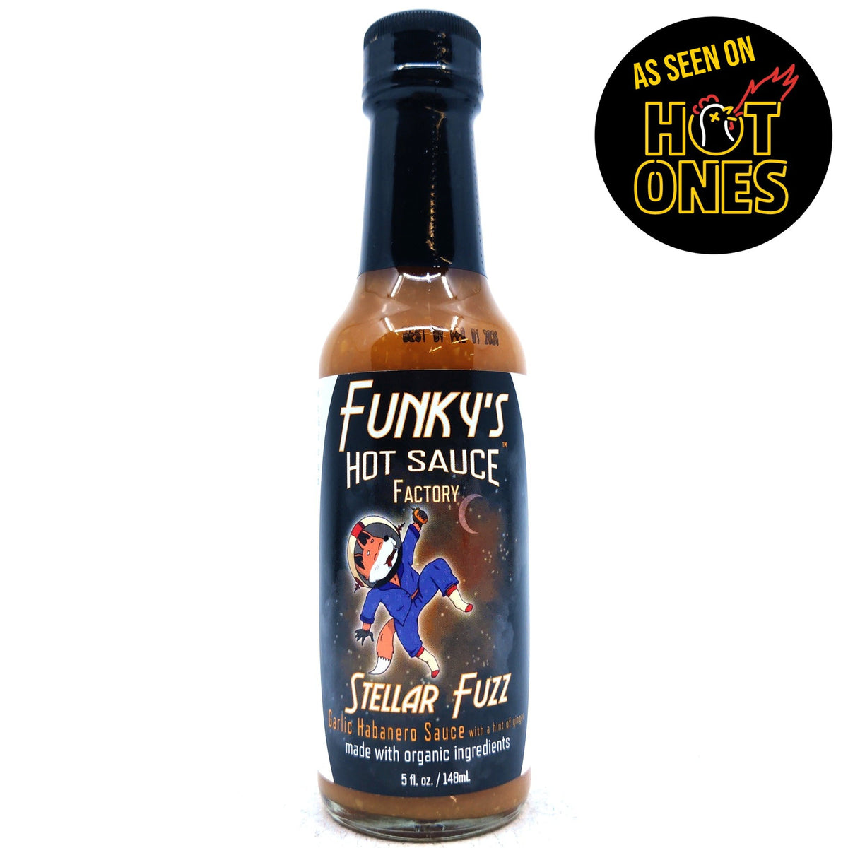 Funky's Hot Sauce Factory Stellar Fuzz Garlic Habanero (148ml) – Hop ...