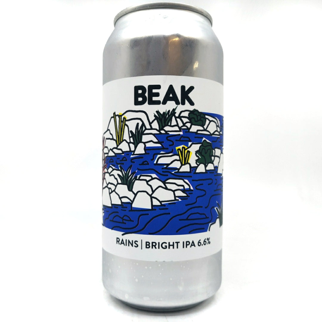 Beak Brewery Rains Bright IPA 6.6% (440ml can) – Hop Burns & Black