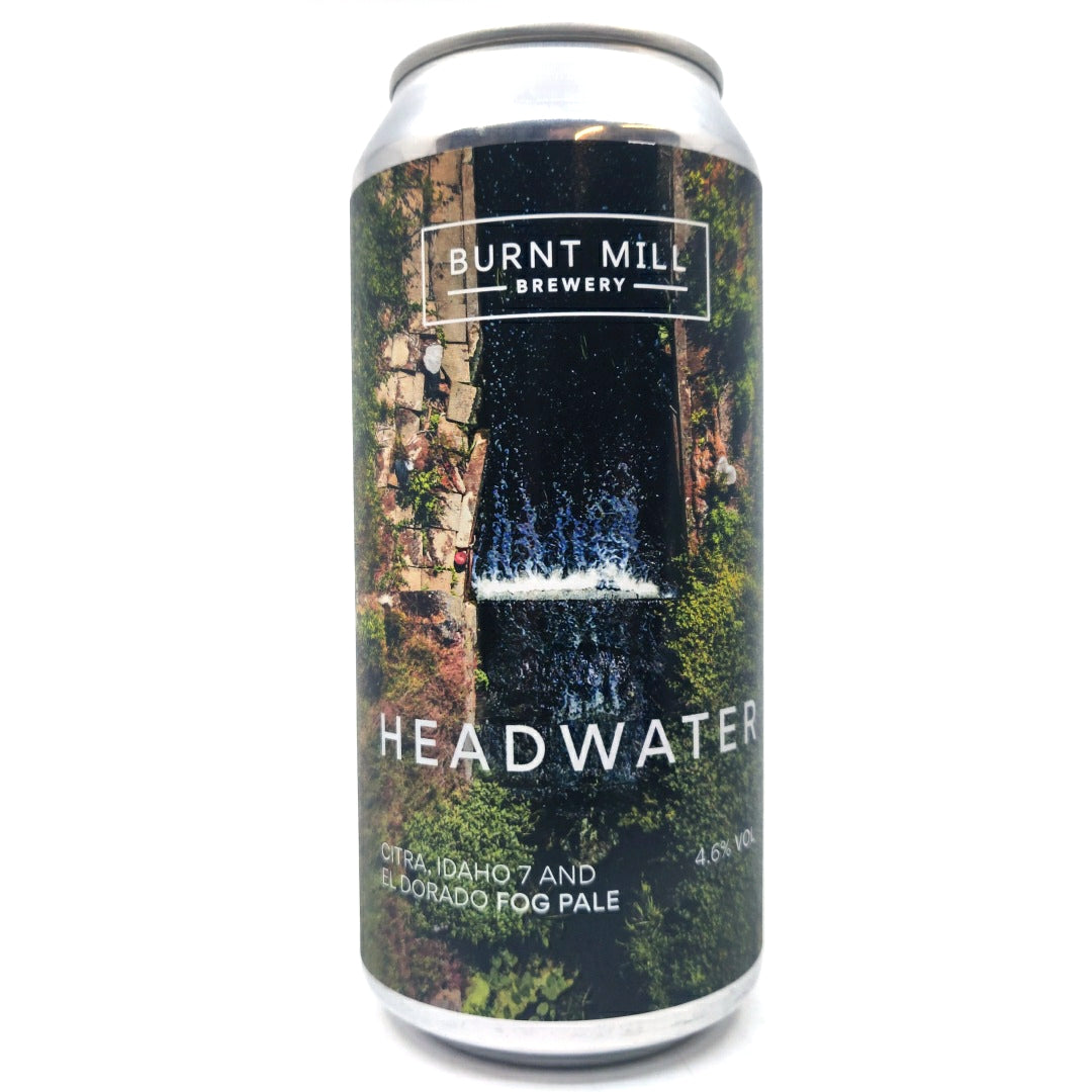 Burnt Mill Headwater Fog Pale Ale 4.6% (440ml can) – Hop Burns & Black