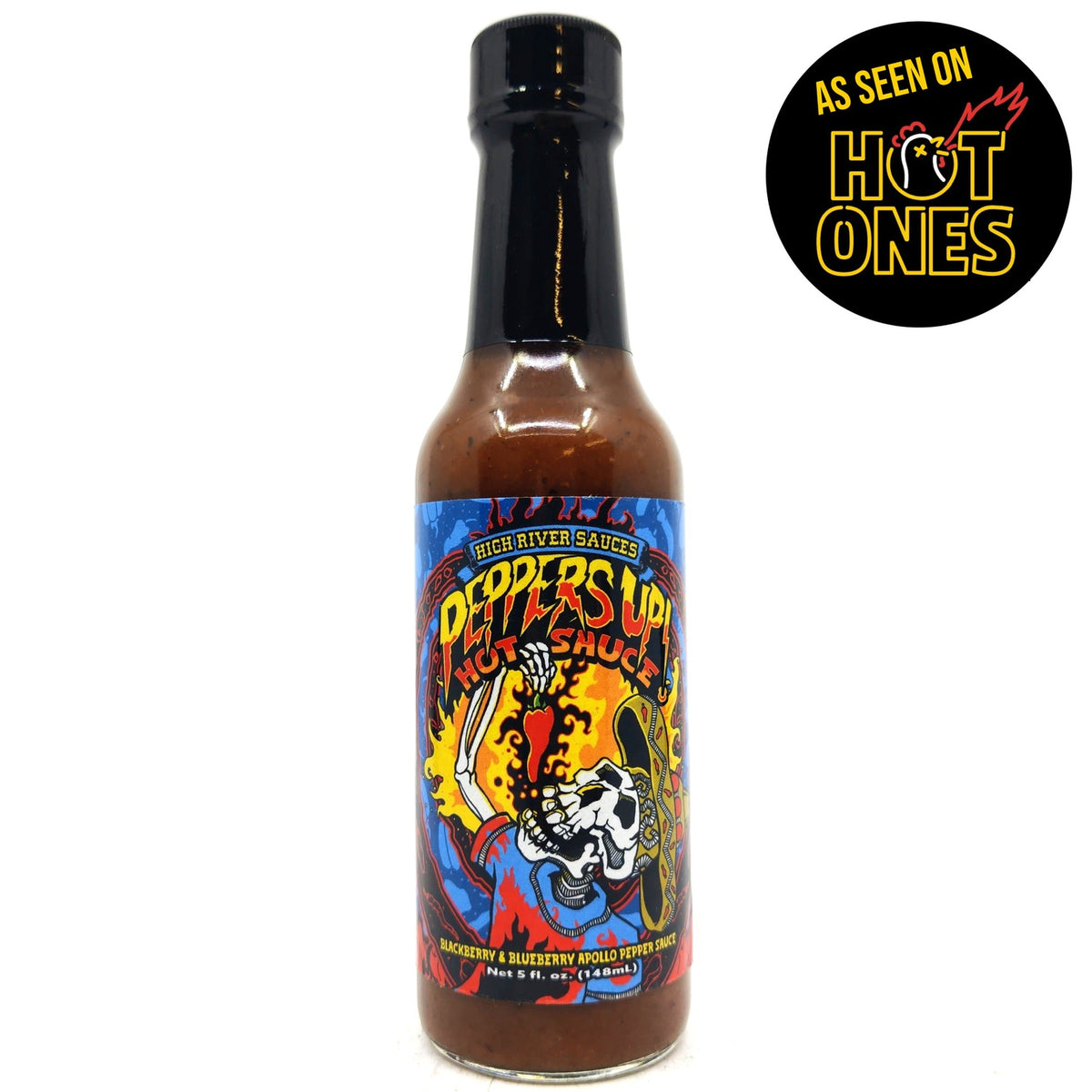 High River Sauces Peppers Up! Hot Sauce (148ml) – Hop Burns & Black
