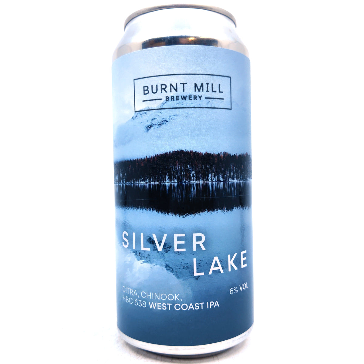 Burnt Mill Silver Lake West Coast IPA 6% (440ml can) – Hop Burns & Black