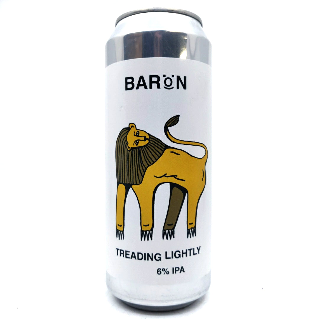 Baron Brewing Treading Lightly IPA 6% (500ml can) – Hop Burns & Black