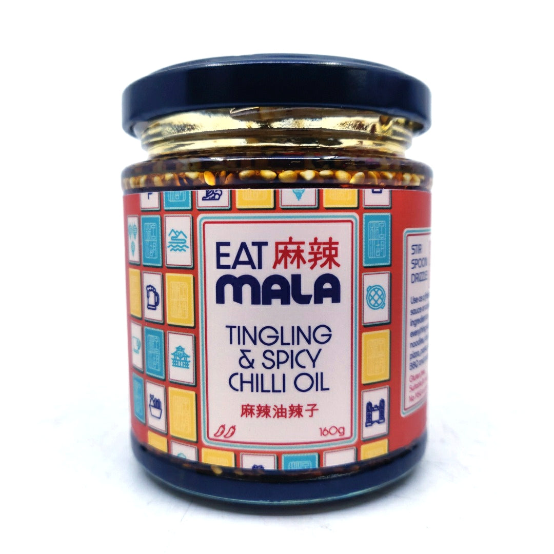 Eat Mala Tingling & Spicy Chilli Oil (160g) – Hop Burns & Black