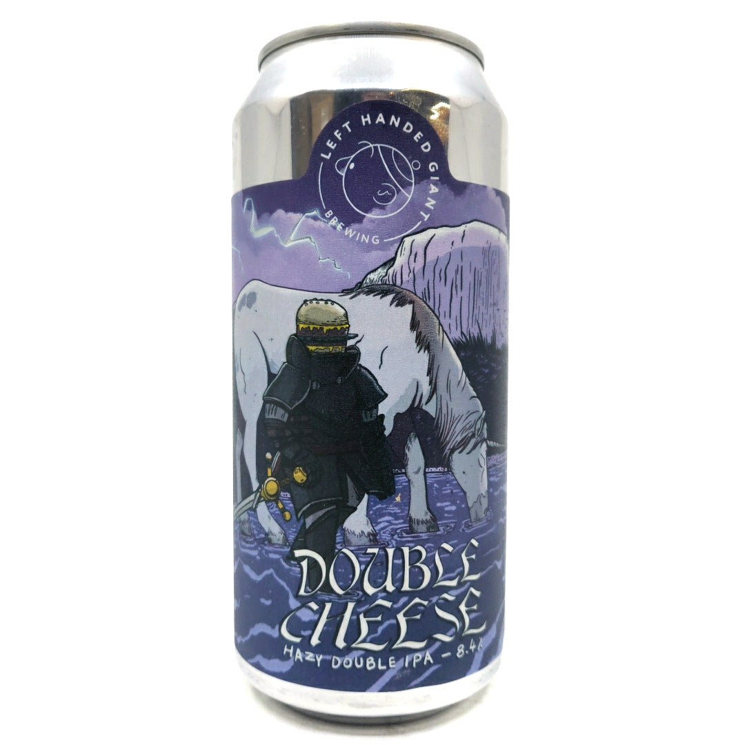 Left Handed Giant Double Cheeseburger Cavalry Double IPA 8.4% (440ml c ...