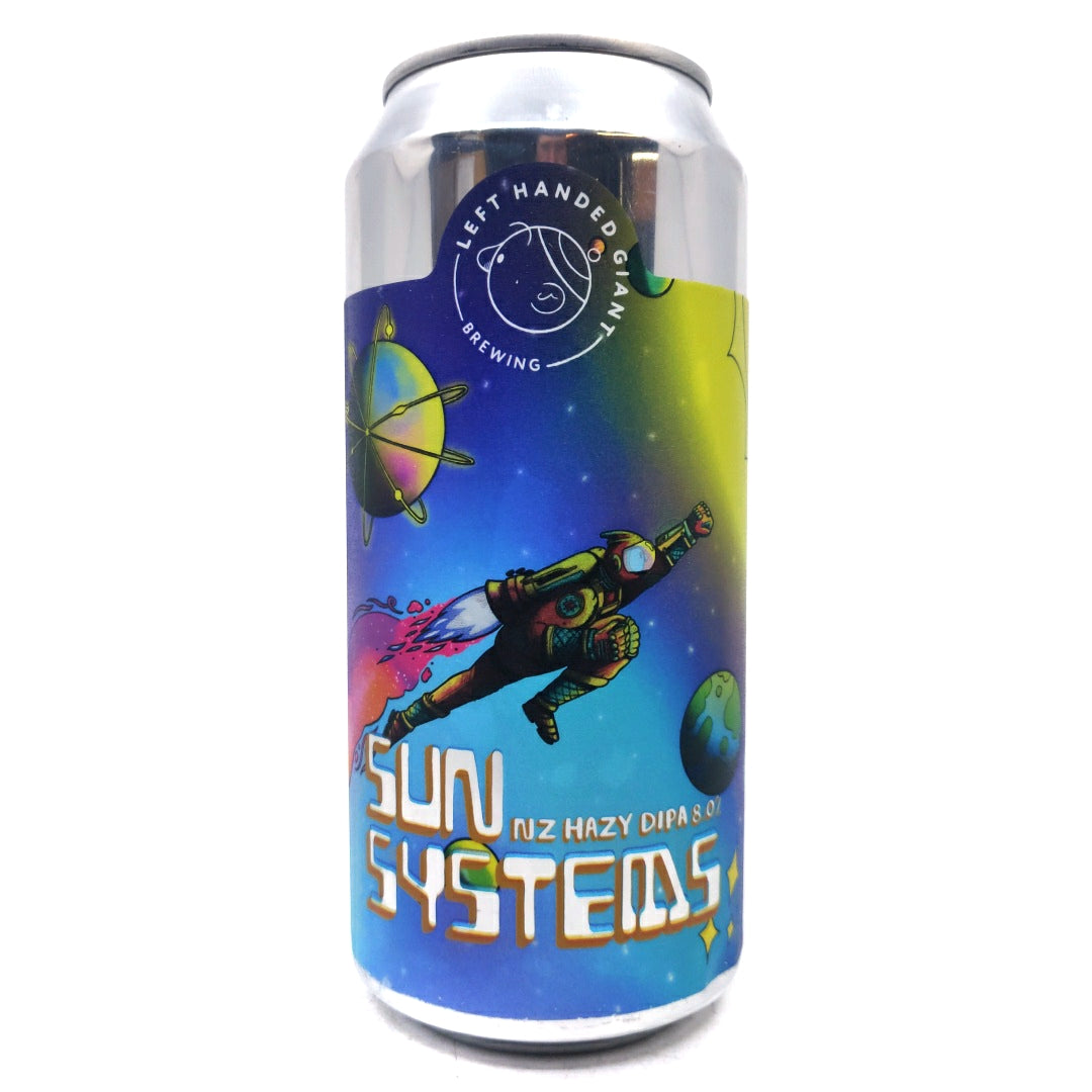 Left Handed Giant Sun Systems Double IPA 8% (440ml can) – Hop Burns & Black