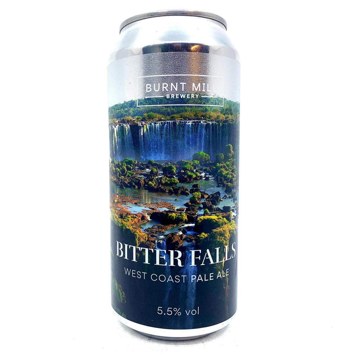 Burnt Mill Bitter Falls West Coast Pale Ale 5.5% (440ml can) – Hop ...