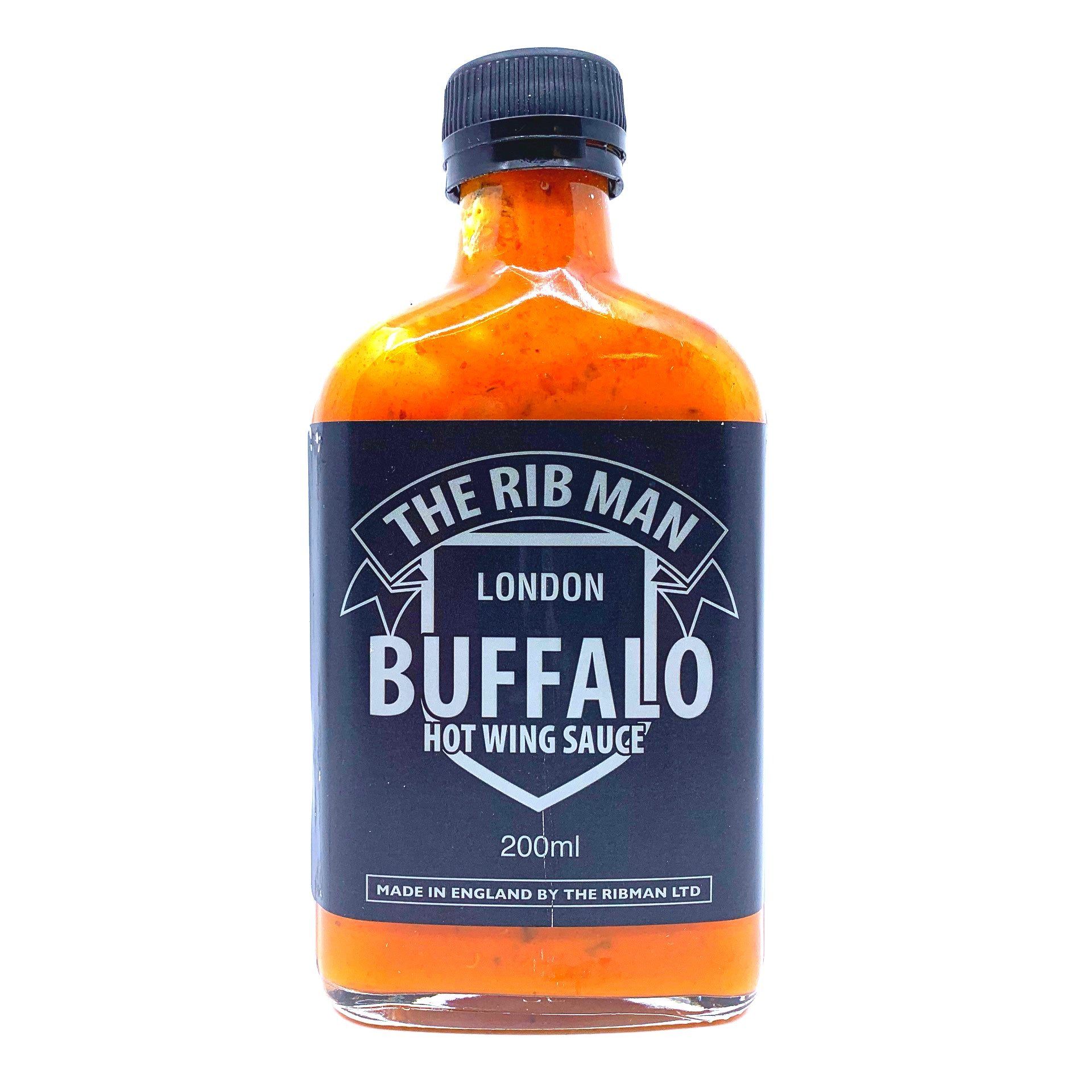 The Rib Man Buffalo Hot Sauce (200ml) | Buy Online at Hop Burns & Black