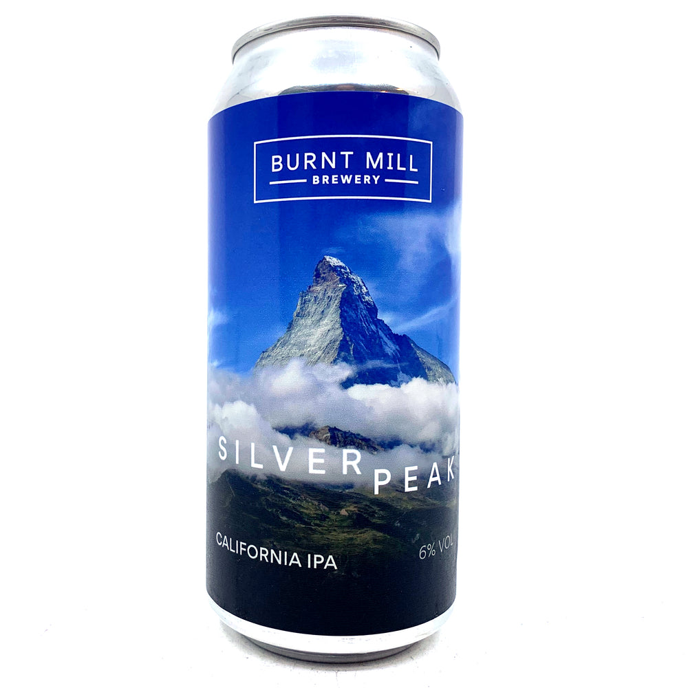 Burnt Mill Silver Peak California IPA 6% (440ml can) – Hop Burns & Black