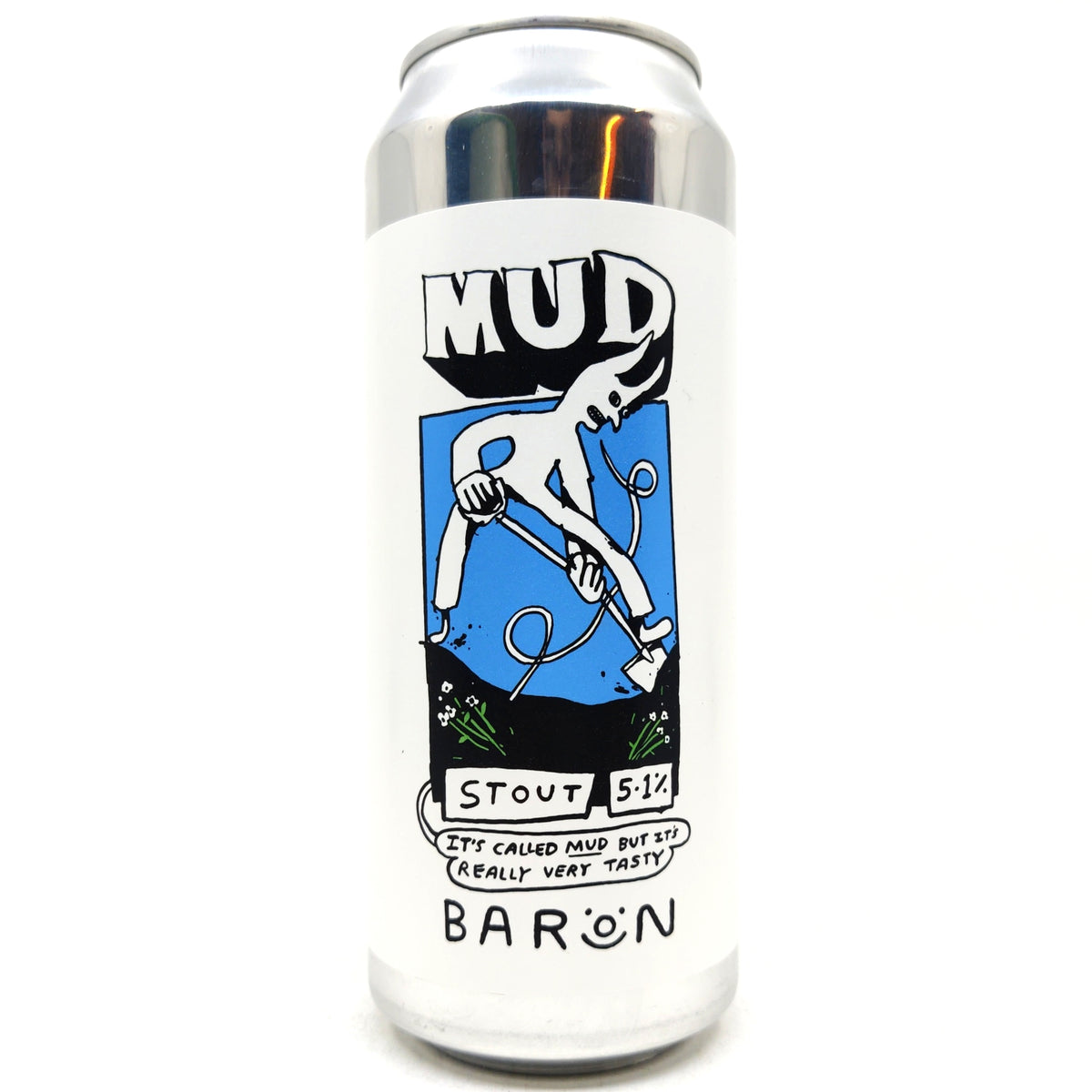 Baron Brewing Mud Stout 5.1% (500ml can) – Hop Burns & Black