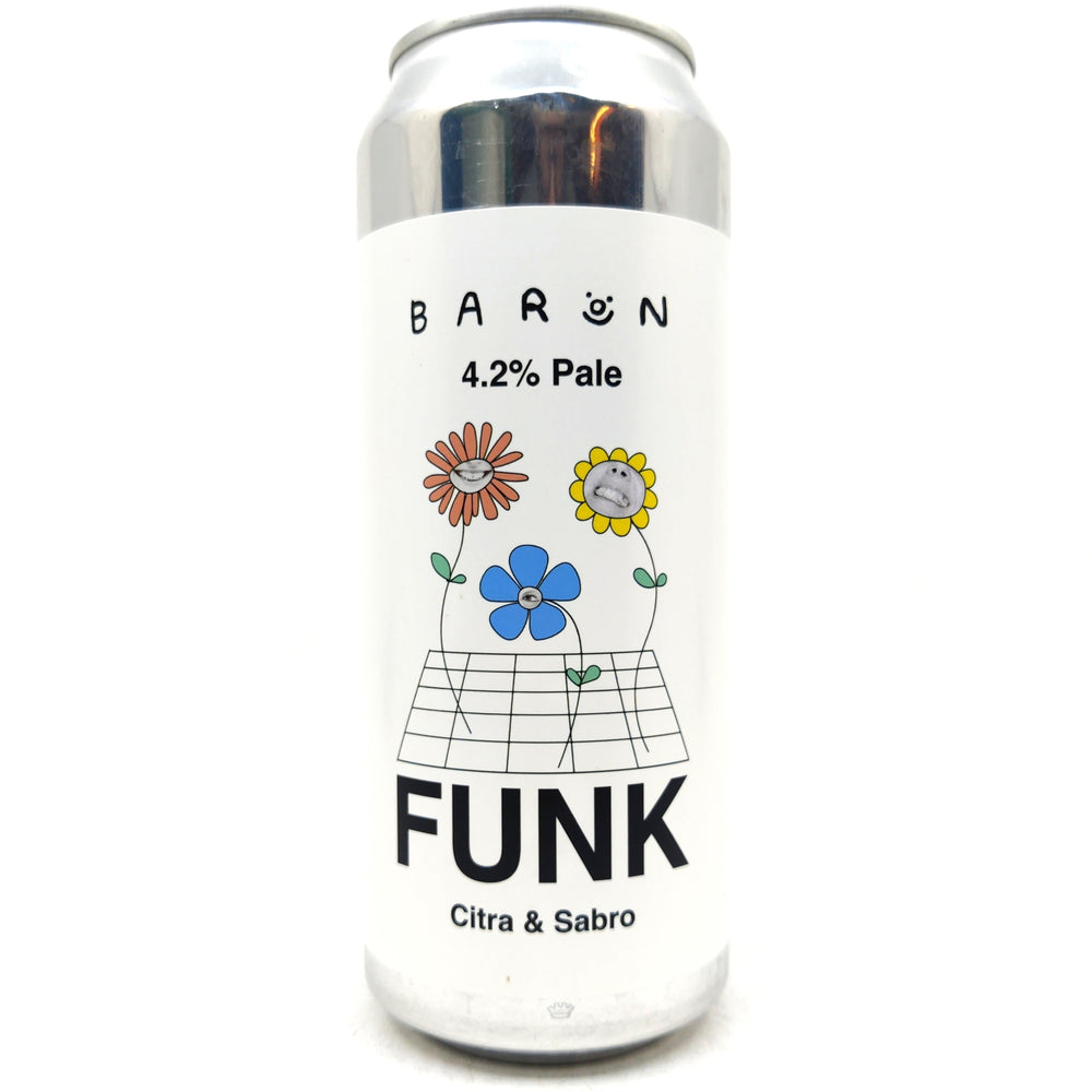 Baron Brewing Funk Pale Ale 4.2% (500ml can) – Hop Burns & Black