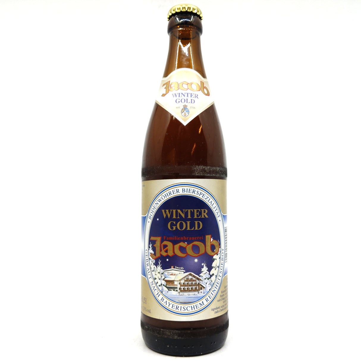 Jacob Winter Gold Lager 5.3% (500ml) – Hop Burns & Black