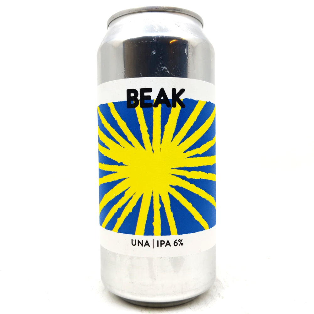 Beak Brewery Una IPA 6% (440ml can) – Hop Burns & Black