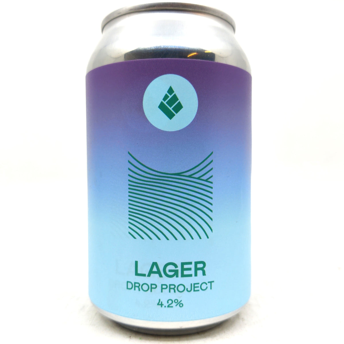 Drop Project Lager 4.2% (330ml can) – Hop Burns & Black