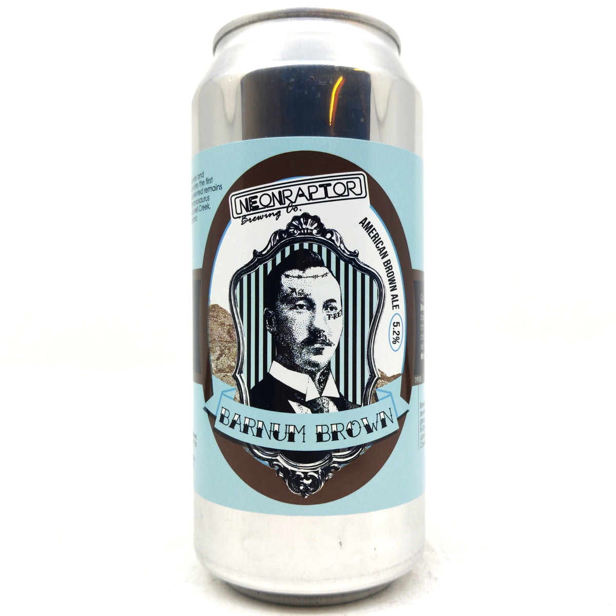 Neon Raptor Barnum Brown Ale 5.2% (440ml can) – Hop Burns & Black
