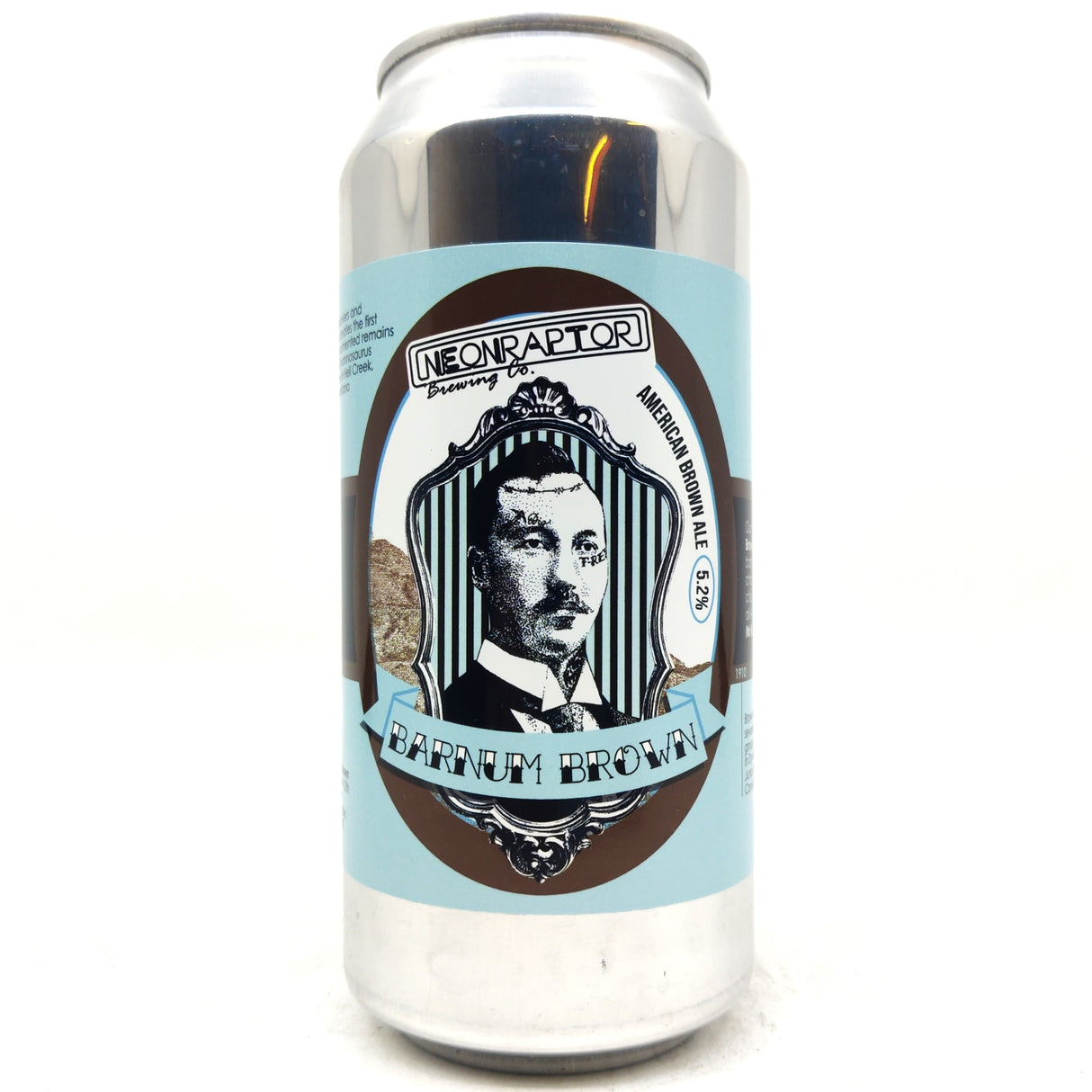 Neon Raptor Barnum Brown Ale 5.2% (440ml can) – Hop Burns & Black