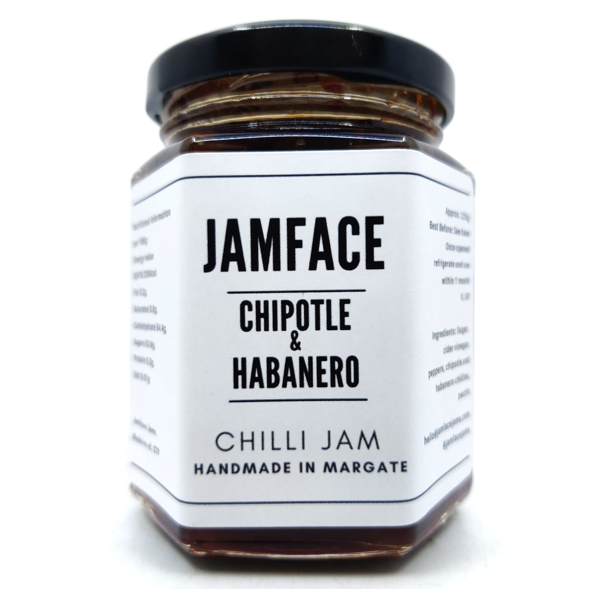 Jamface Chipotle & Habanero Chilli Jam (226g) – Hop Burns & Black