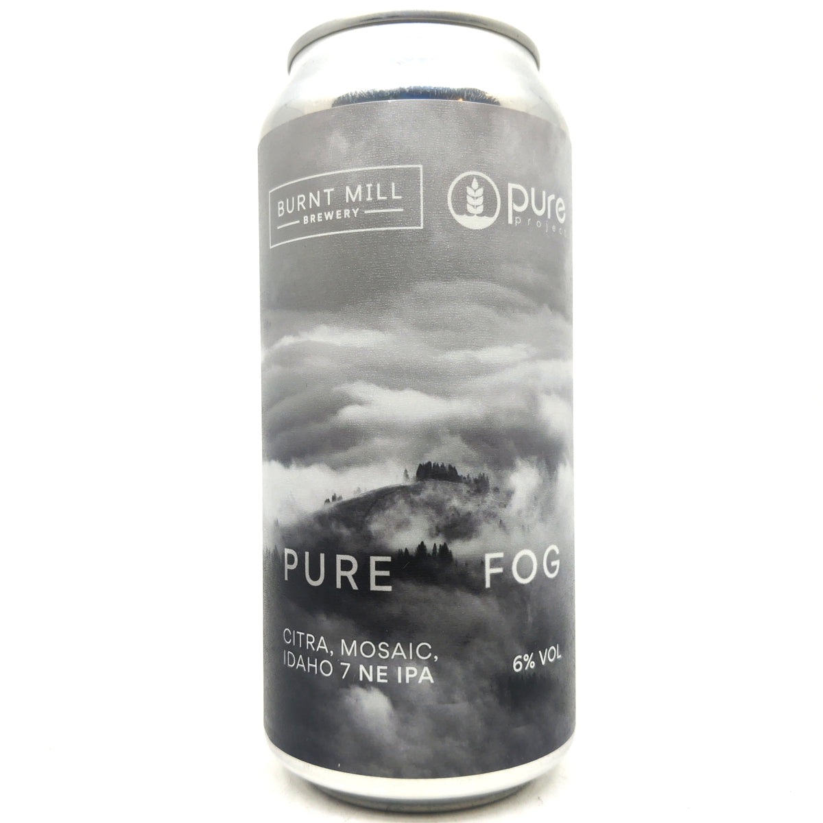 Burnt Mill Pure Fog IPA 6.4% (440ml can) – Hop Burns & Black