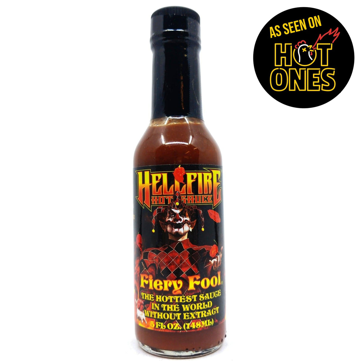 Hellfire Fiery Fool Hot Sauce (148ml) – Hop Burns & Black