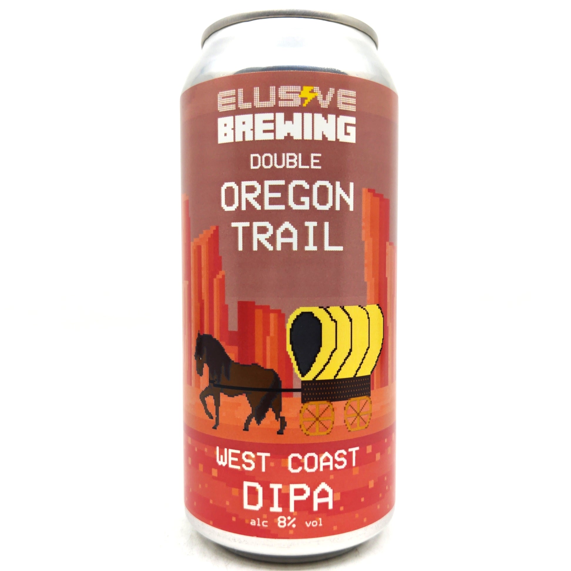Elusive Brewing Double Oregon Trail West Coast Double IPA 8% (440ml can ...